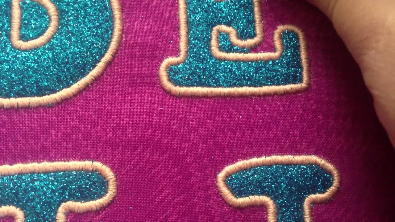 Alphabet Applique - YouTube