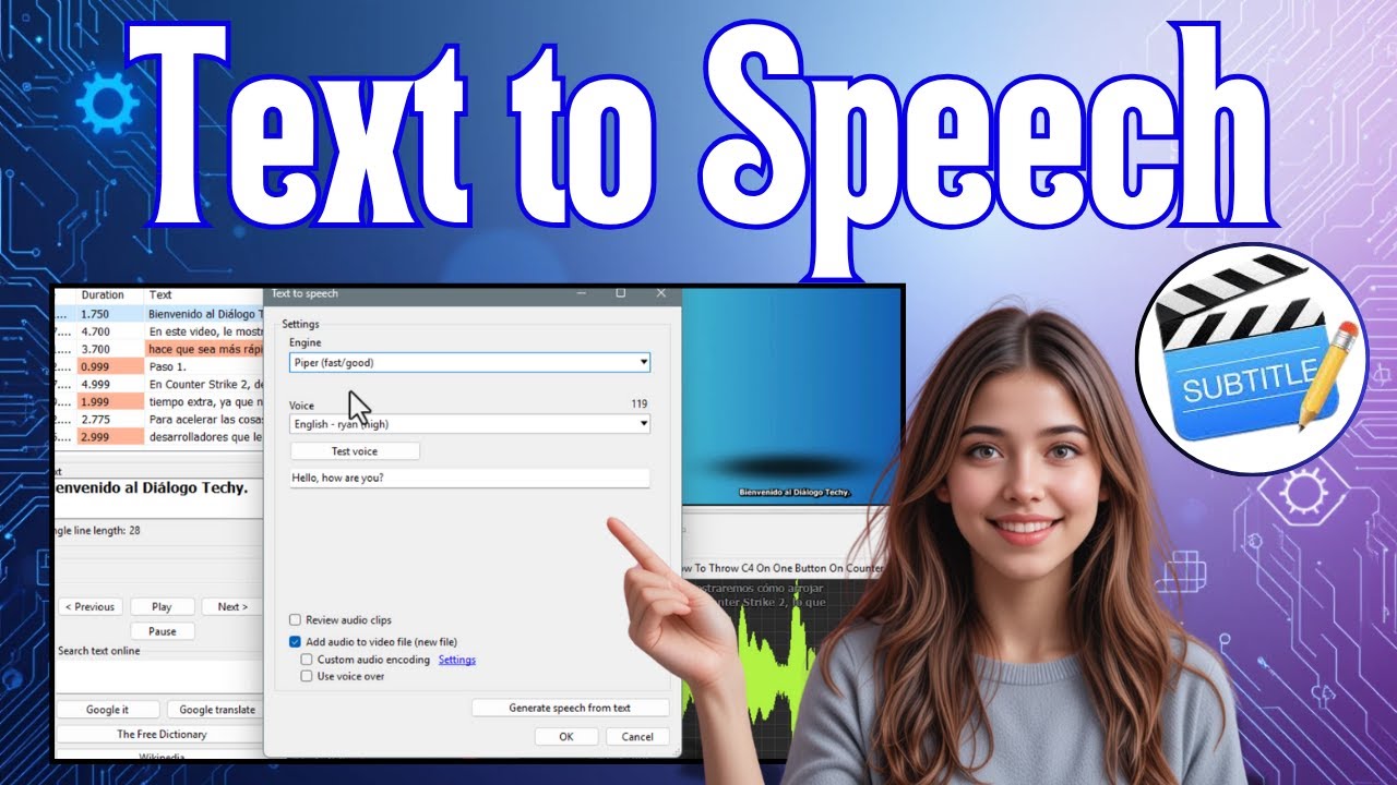 How To Convert Text to Speech or Subtitle to Speech for Free Using ...