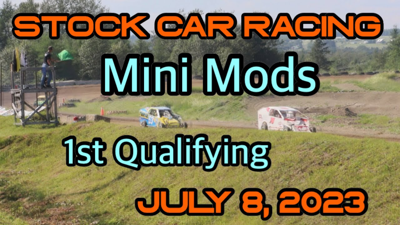 Mini Mods (1st qualifying) july 8, 2023 #stockcarracing #racing # ...
