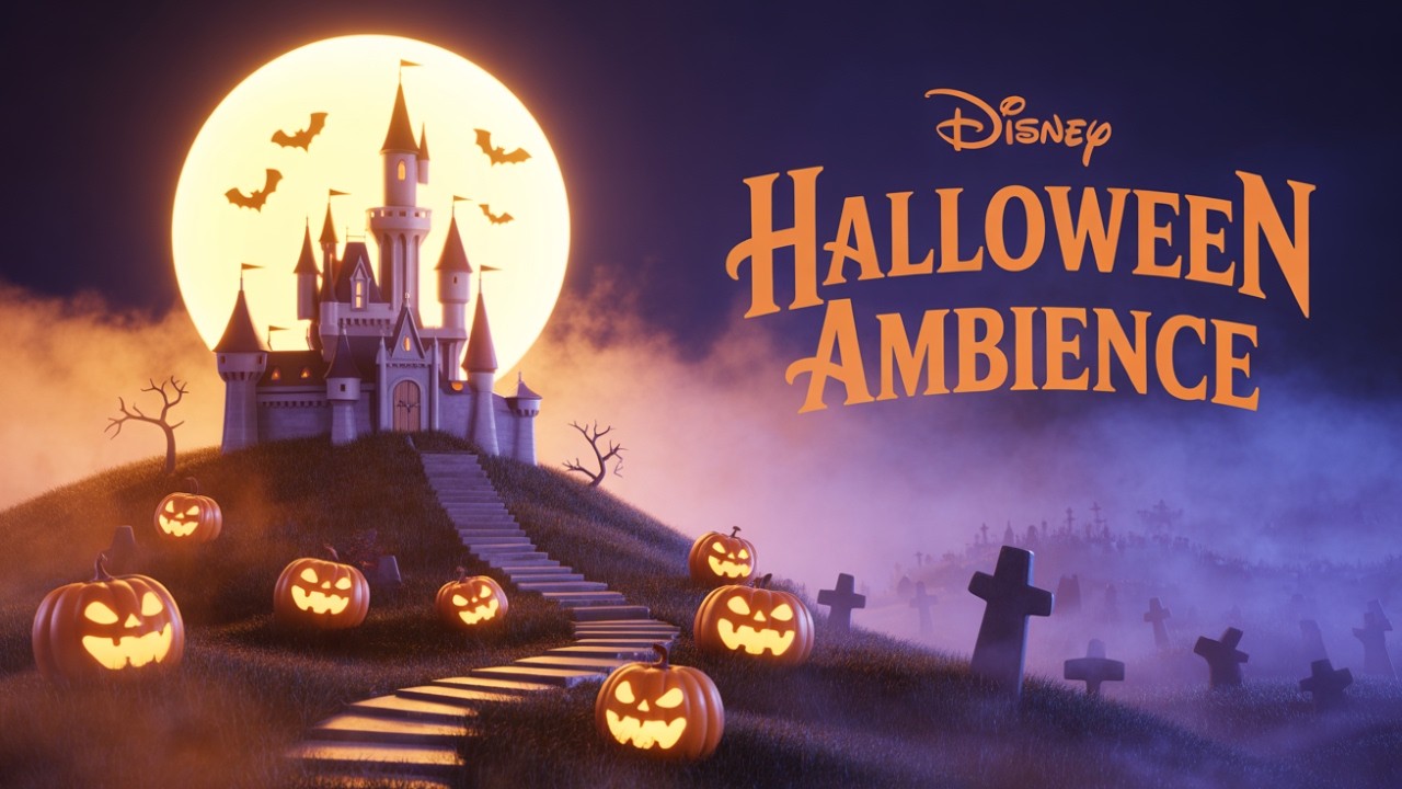 Disney Spooky Ambience | Halloween Haunted Castle 🎃 | Relax • Sleep ...