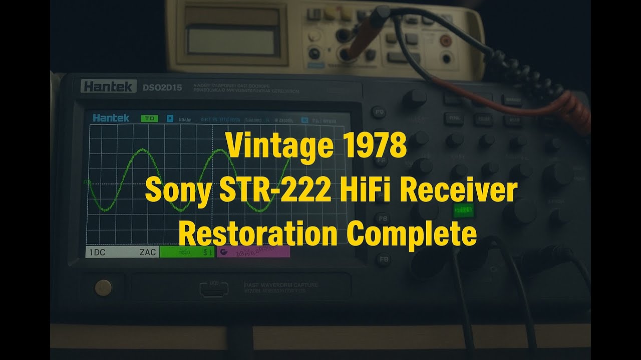 Vintage 1978 Sony STR 222 HiFi Receiver Restoration Complete - YouTube