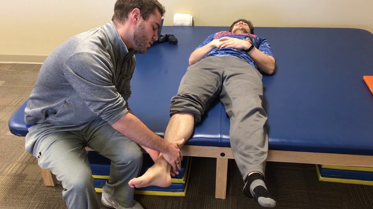 Ankle Compression/Distraction Tests - YouTube