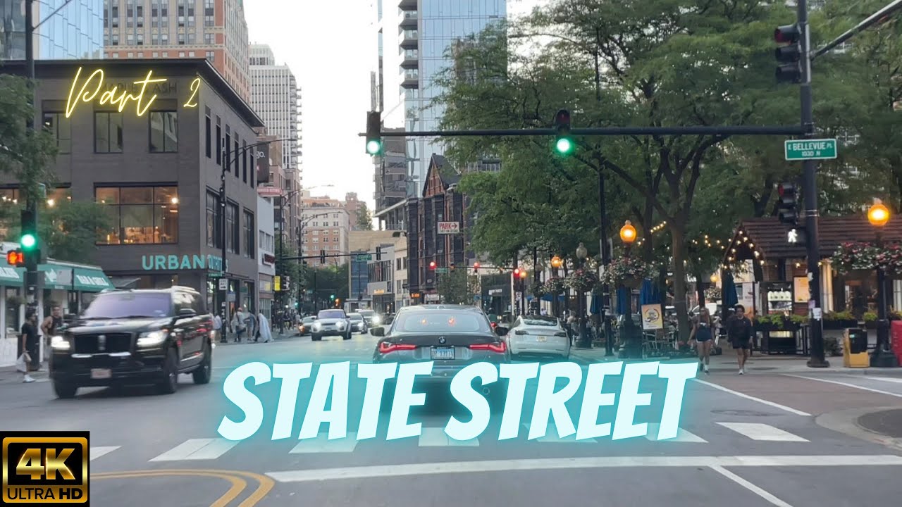 Chicago Famous State Street| Delaware To Lincoln Park| 4K Tour Part 2 ...
