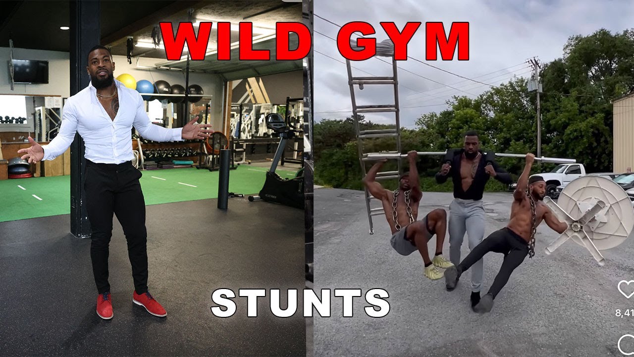 INSANE STUNTS IN THE GYM | SUIT EDITION - YouTube