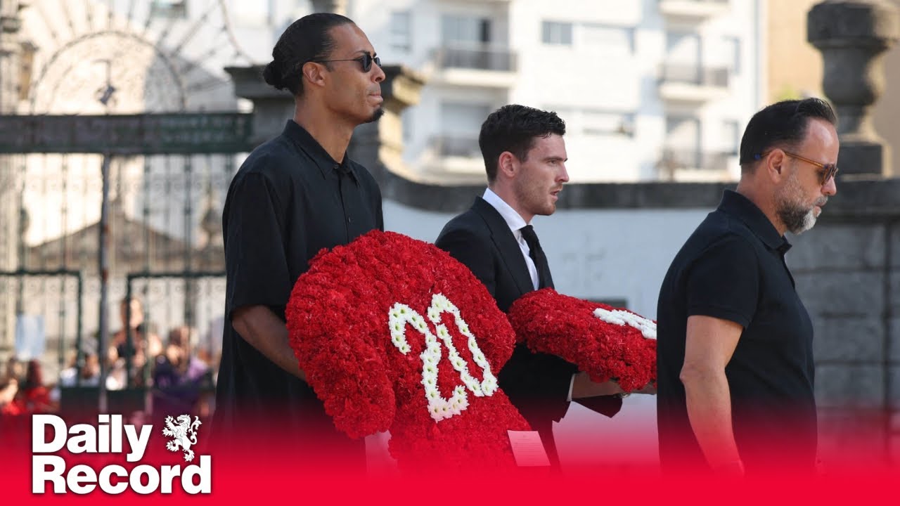 Diogo Jota funeral: Liverpool players arrive to attend teammate's ...
