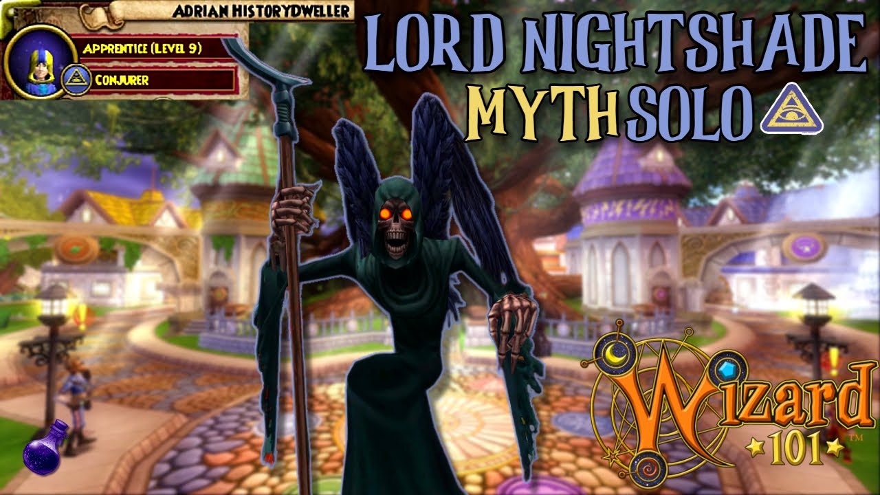 Wizard101 Solo Lord Nightshade Level 9 (Full Game Crownless Solo ...