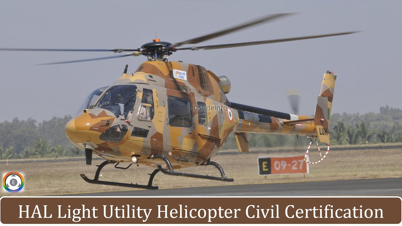 HAL Light Utility Helicopter Civil Certification - YouTube
