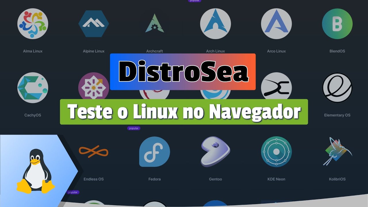 DistroSea - Teste o Linux Online pelo Navegador - YouTube