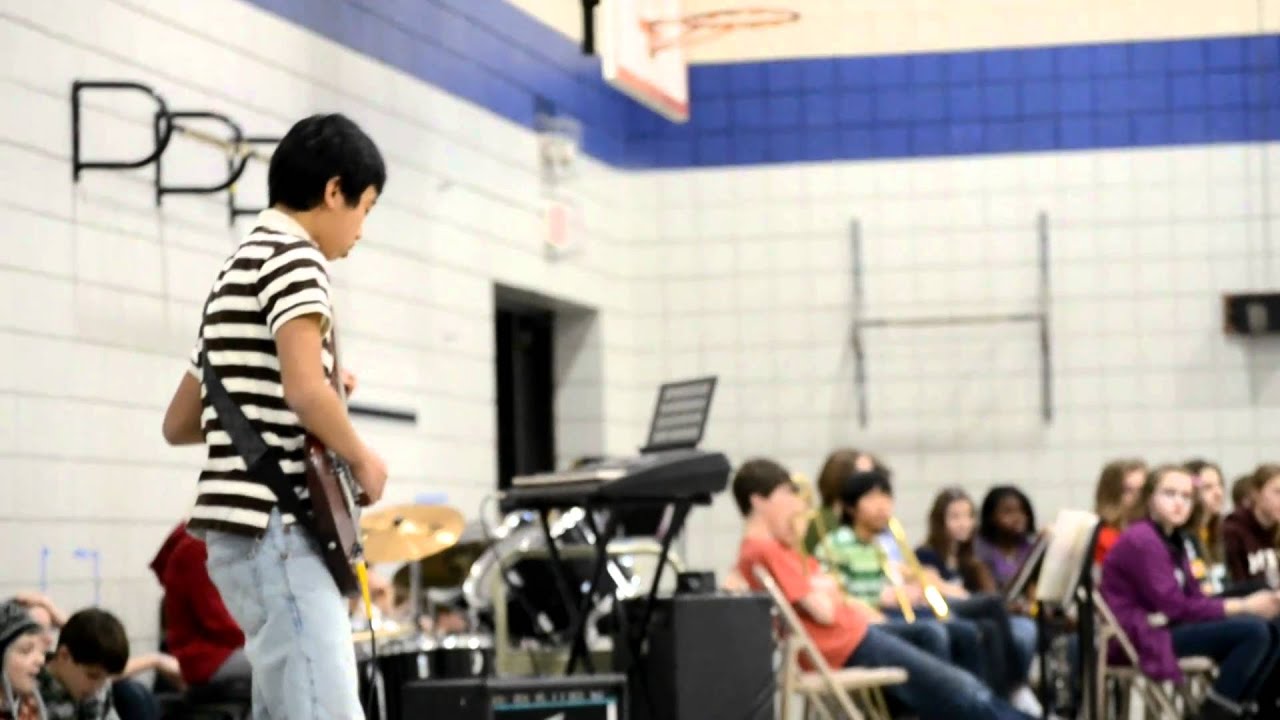 13 year old Mark Mendoza playing the Godfather theme at the Whitefish ...
