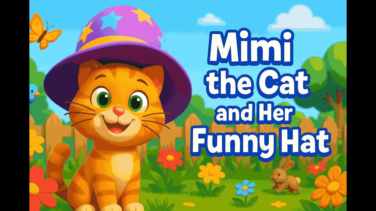 Mini the cat and her funny hat - YouTube
