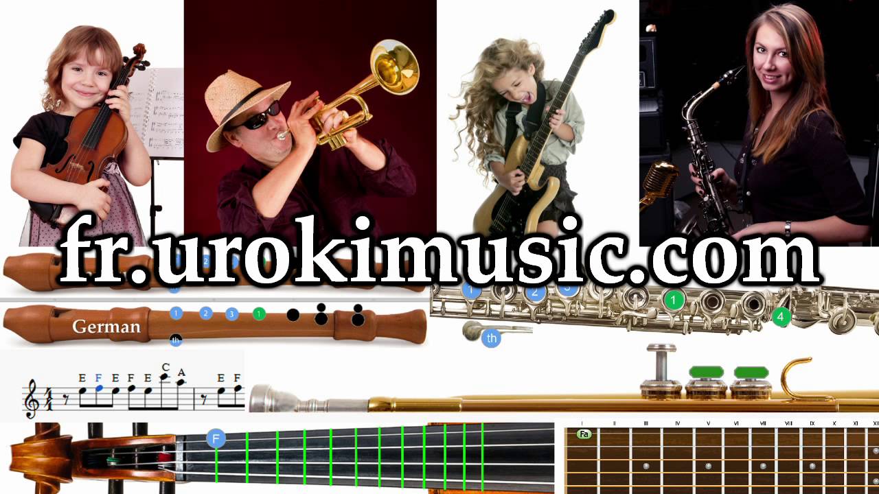 Cours de Saxophone C#1 S#1 L#5 Partitions Mélodie Сhansons Tuto Comment ...
