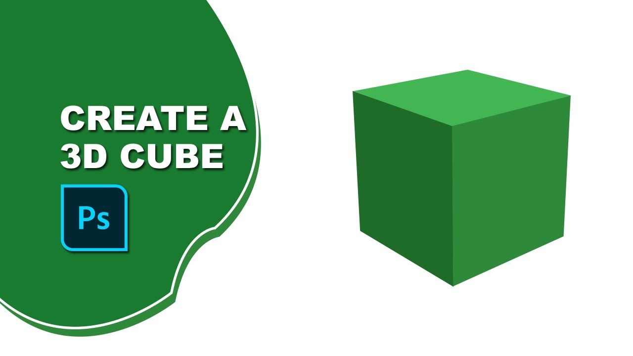 How to create a 3D cube in Photoshop - YouTube