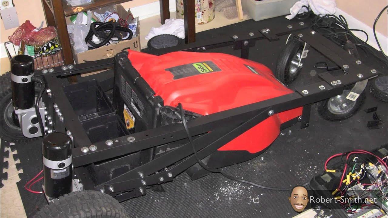 How To Build A Solar Charged RC Electric Lawn Mower - P12 - YouTube