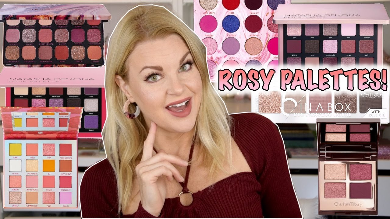 RANKING my ROSY EYESHADOW PALETTES! WORST to BEST! - YouTube