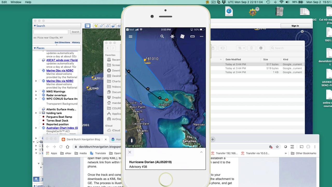 Hurricanes and BuoyCAMS on Google Earth - YouTube