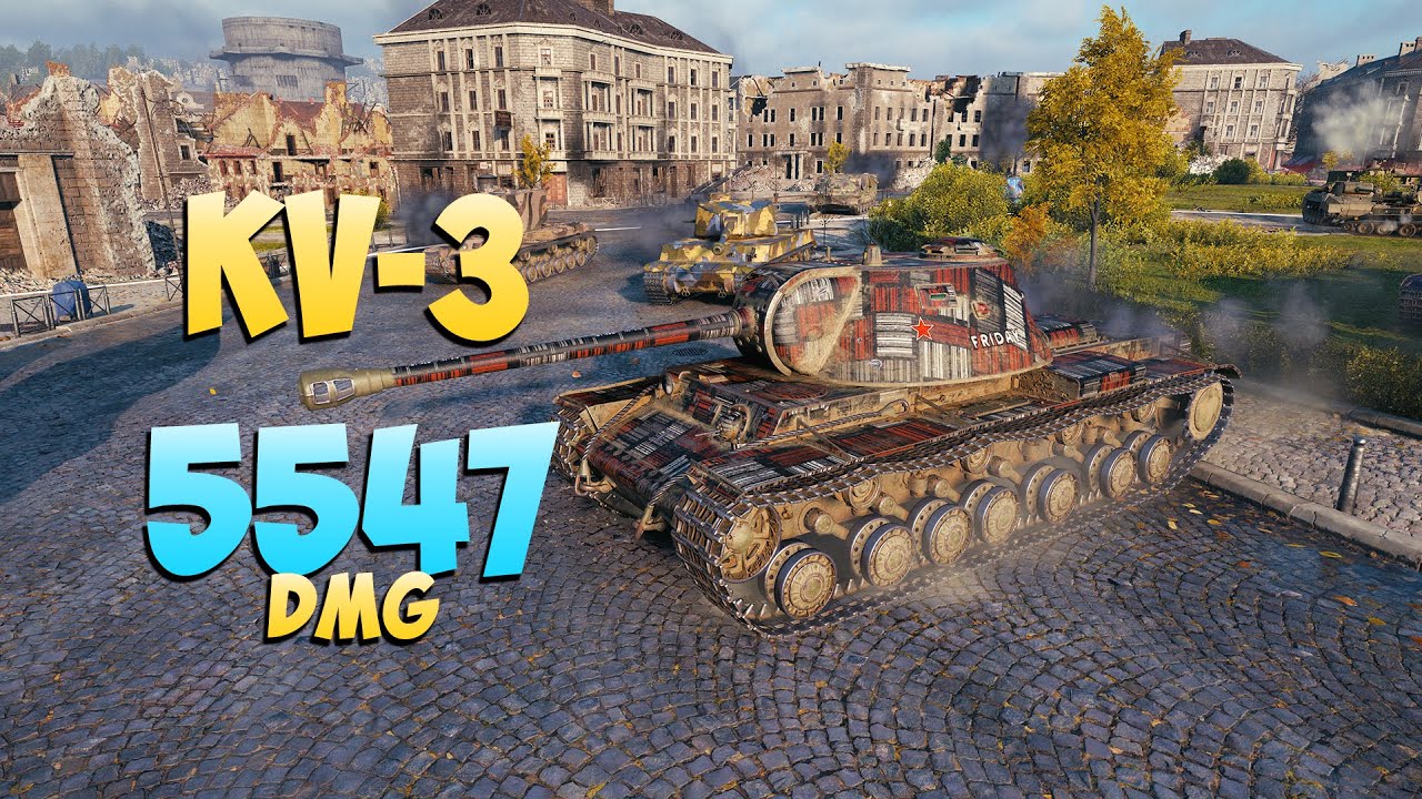 KV-3 - 3 Kills 5.5K DMG - Rusty! - World Of Tanks - YouTube