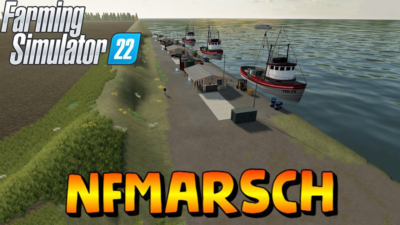 FS 22 на карте NF Marsch v 2.5 Играю с Малышом и друзьями:) # ...