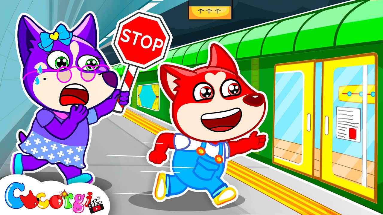 Cogi, Be Careful At The Train Station - Education Manners for Kids in ...