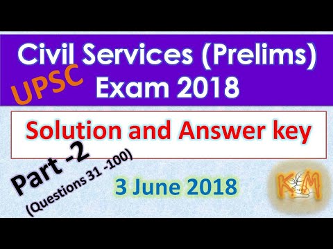 UPSC Prelims Exam 2018: Solution and Answer key | CSE | IAS prelims ...