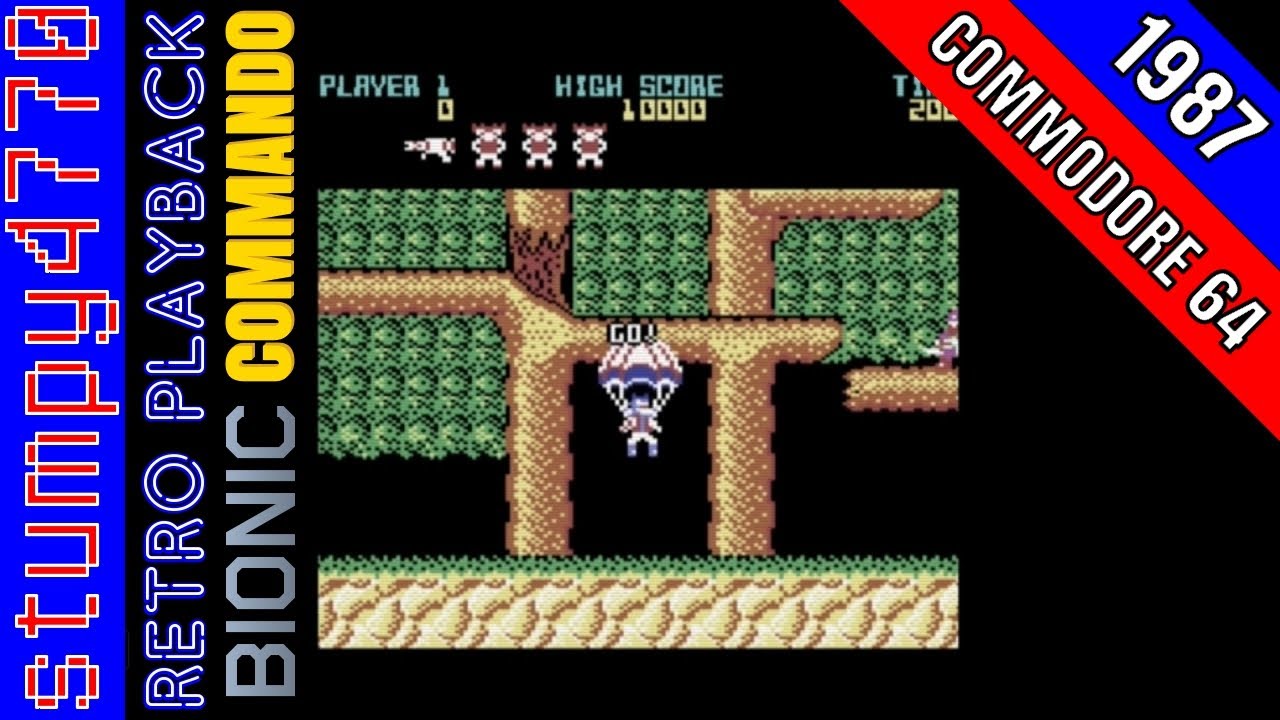 Bionic Commando: Retro Playback, Commodore 64, 1987. - YouTube
