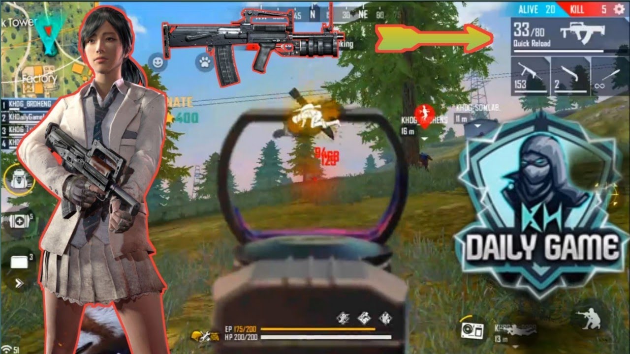 Bro KH Daily game បាញ់សុីដាច់មួយធីមរហូត - YouTube