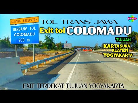 Tol trans Jawa || exit tol colomadu menuju yogyakarta - YouTube