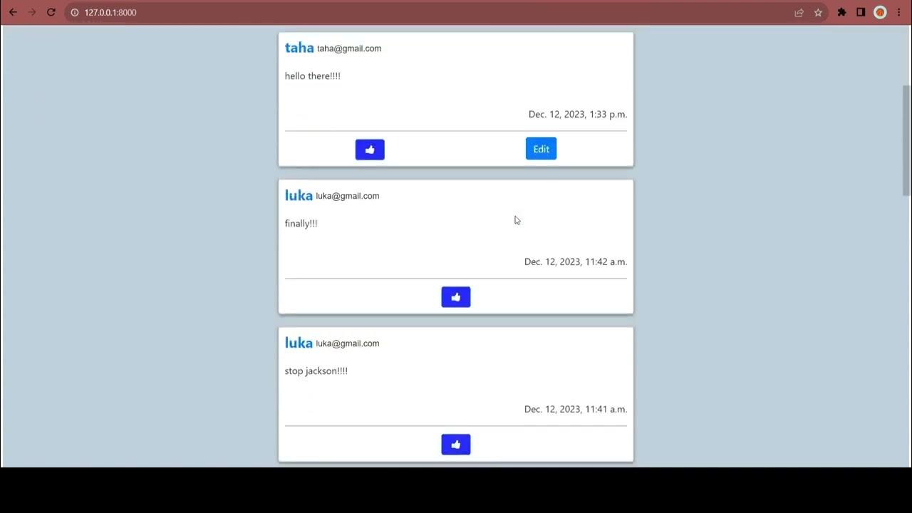 CS50 Web Network screencast - YouTube