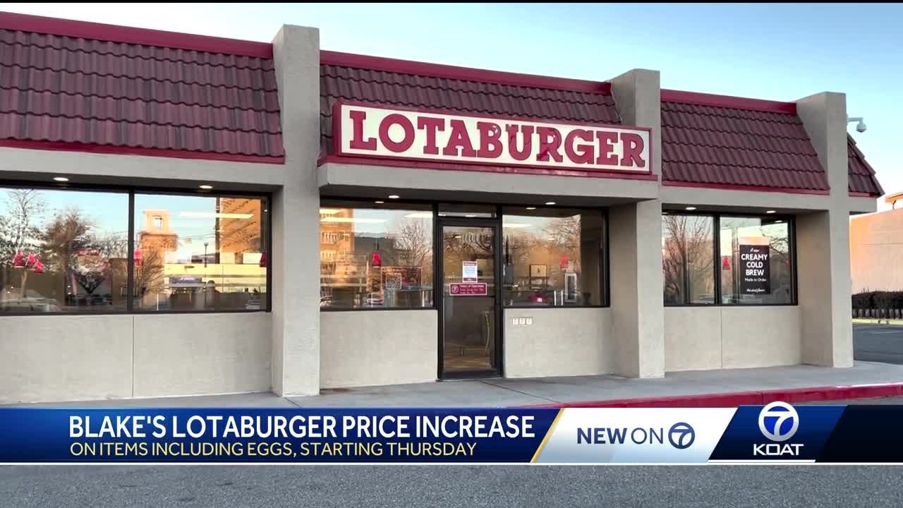Blake's Lotaburger to increase prices on burritos - YouTube