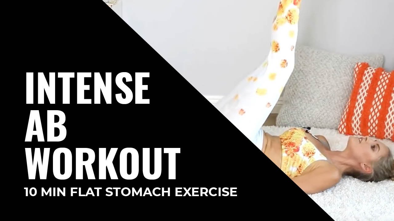 Intense AB Workout - 10min Flat Stomach Exercise - YouTube