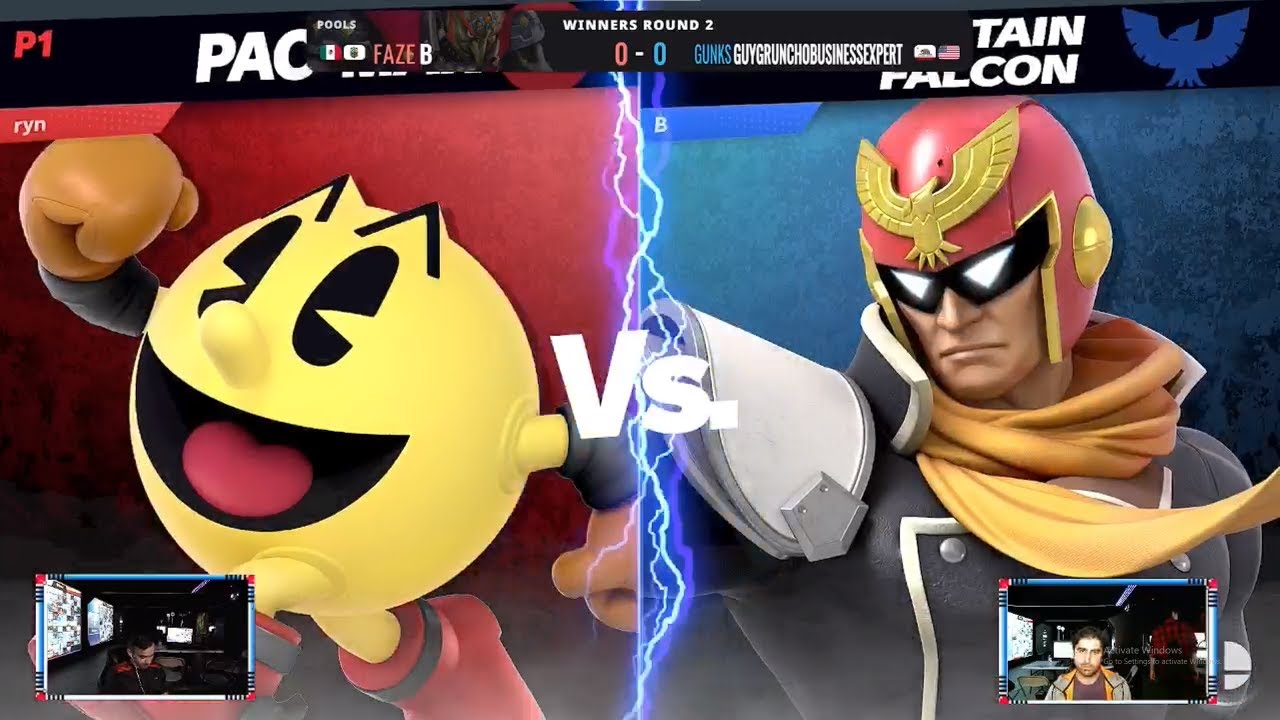 BYOG #52 | GuyGruncho (Pac-Man) Vs. B (Captain Falcon) | Winners Round ...
