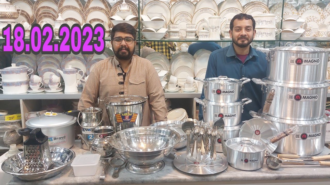 Silver and steel patila set sos pan frying pan jahiz Package A1 quality ...