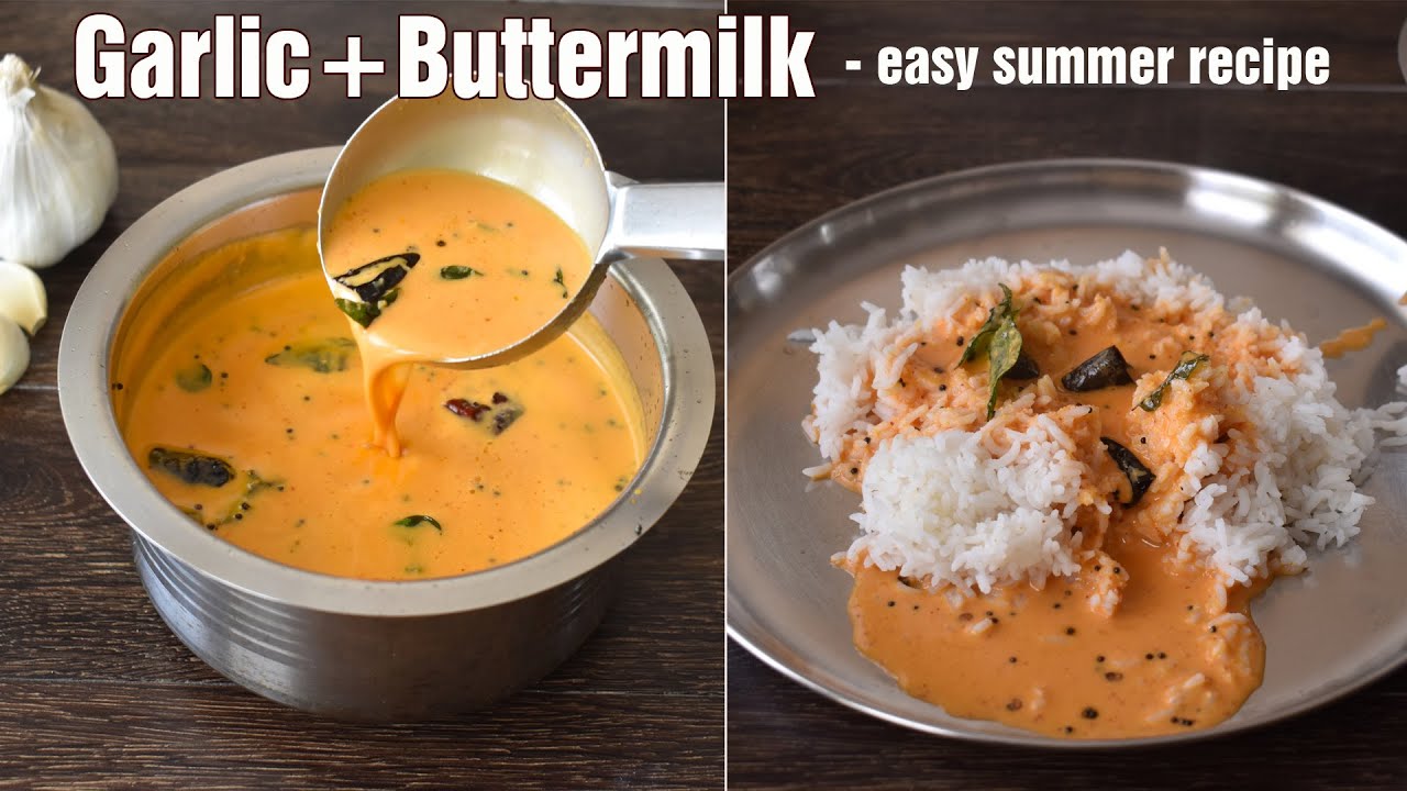 Garlic Tambuli | Garlic + Buttermilk recipe | Easy Side dish for rice ...