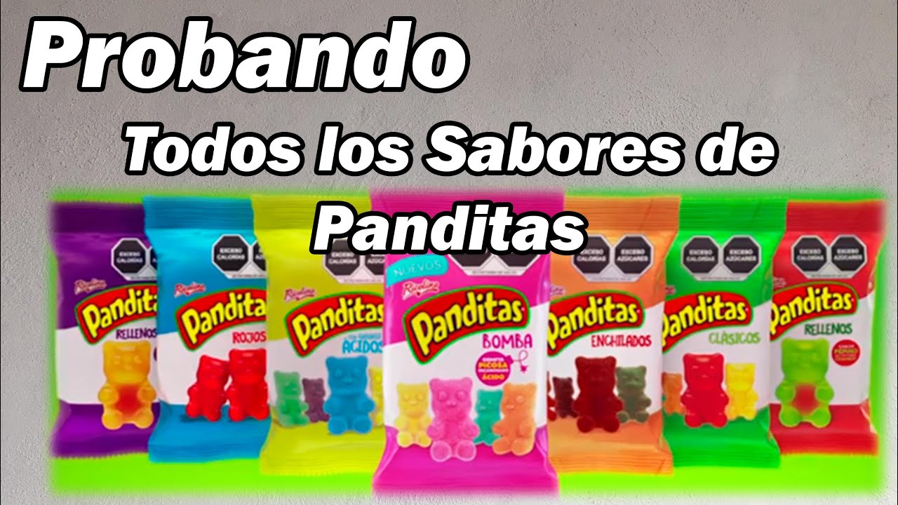 Probando todos los Sabores de Panditas Ricolino - YouTube