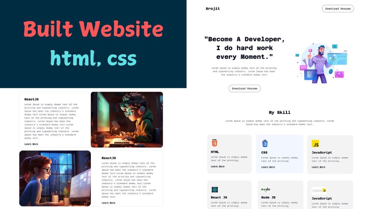 Build A Web Development Project Using Html Css Javascript Part 6 7180