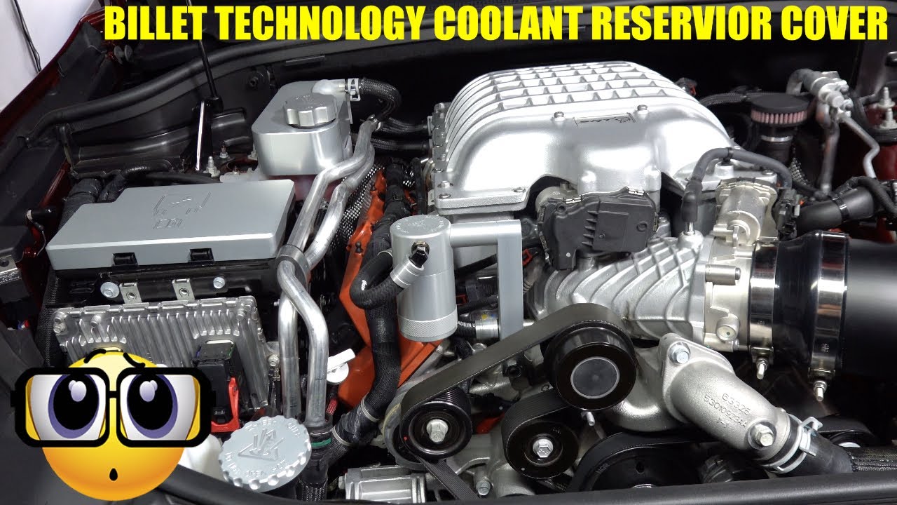 Billet Technology Trackhawk Coolant Reservoir Cover - YouTube