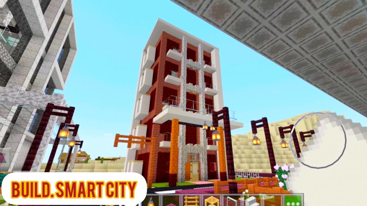 BUILD SMART CITY MINECRAFT AND METRO STATION RAILWAY - YouTube
