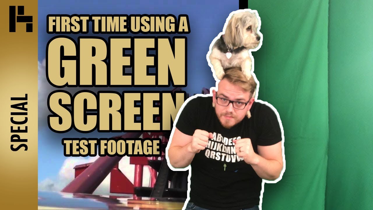 My First Time Using a GREEN SCREEN (Set Up / Test Footage) - YouTube