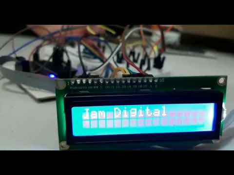 Jam digital menggunakan atmega16 dengan RTC DS1307 Codevision AVR. - YouTube