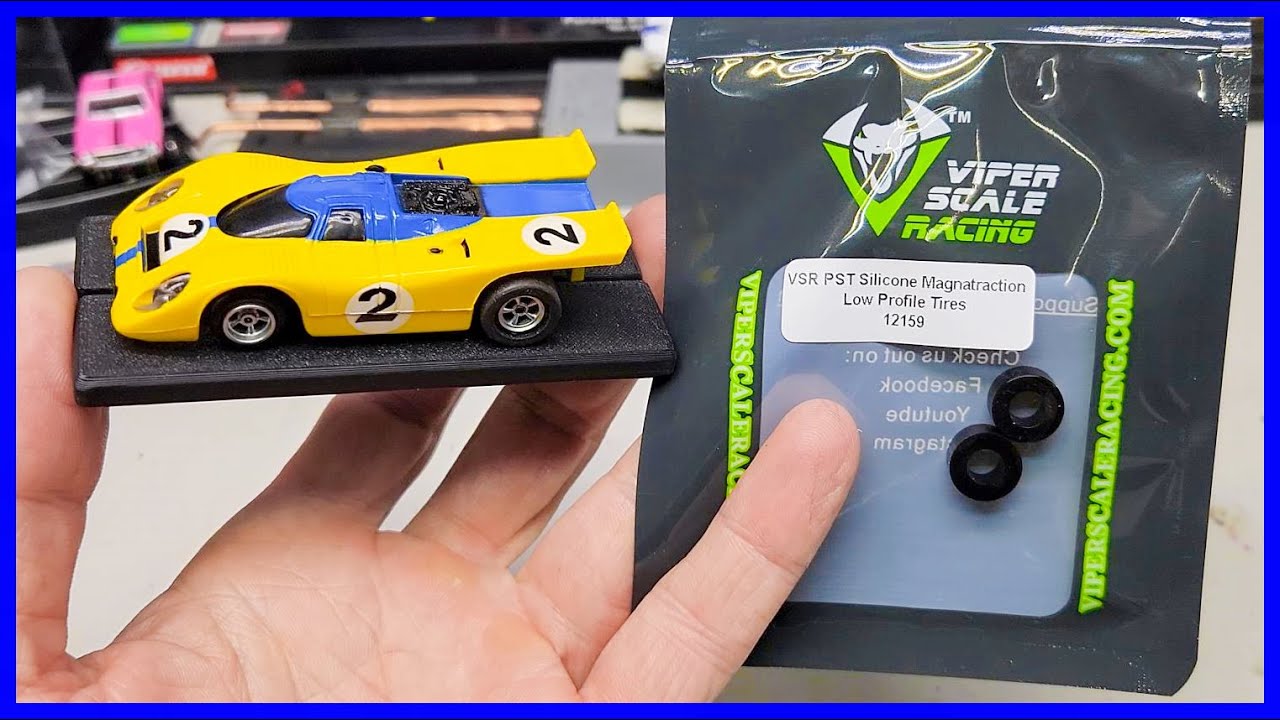 AFX Magnatraction slot car Viper Scale Racing Tires TESTED! - YouTube