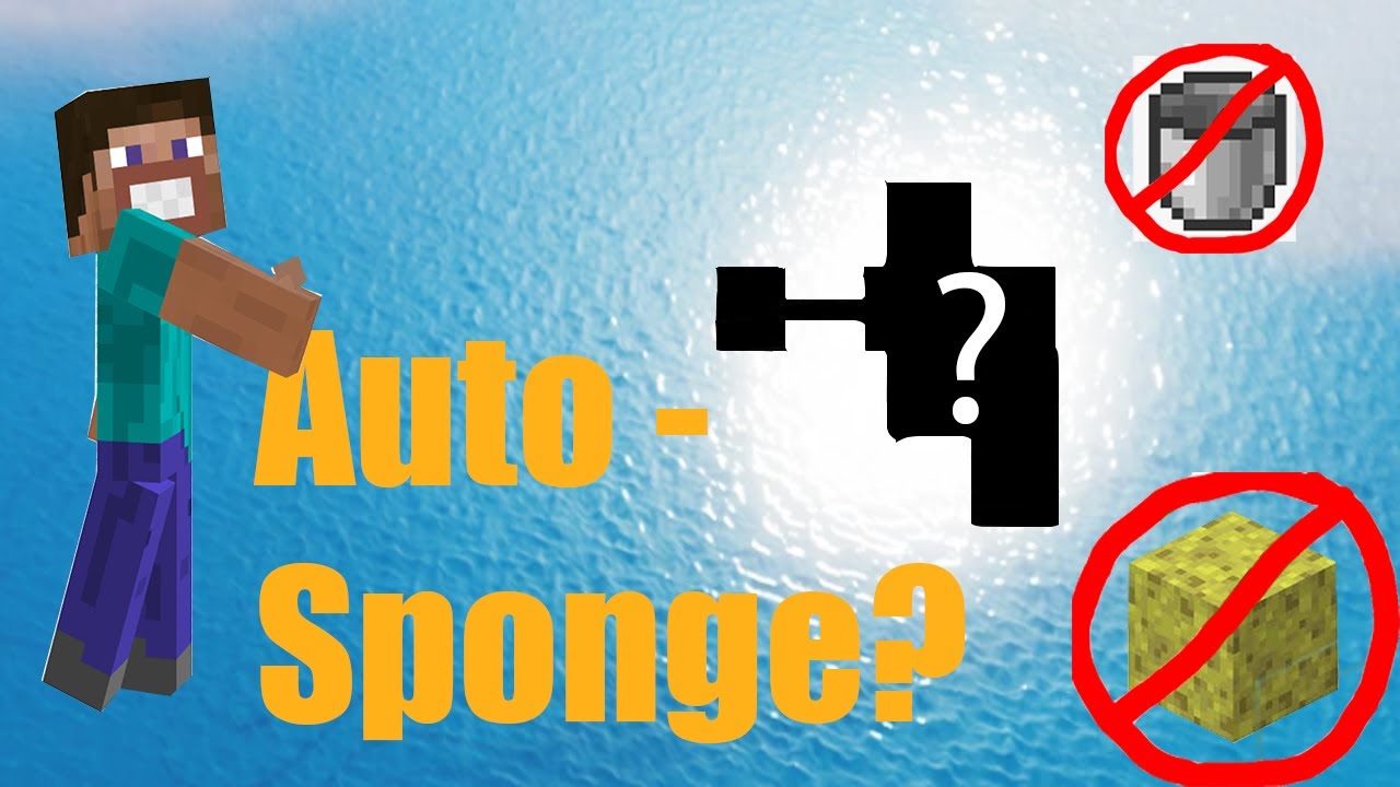 Minecraft: simple WATER REMOVER tutorial | FarmerCal - YouTube