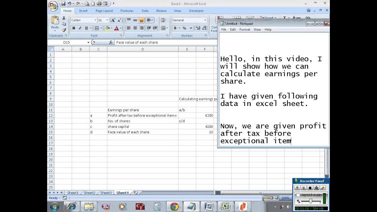 Calculate Earnings Per Share In Excel YouTube calculate-earnings-per-share-in-excel-youtube