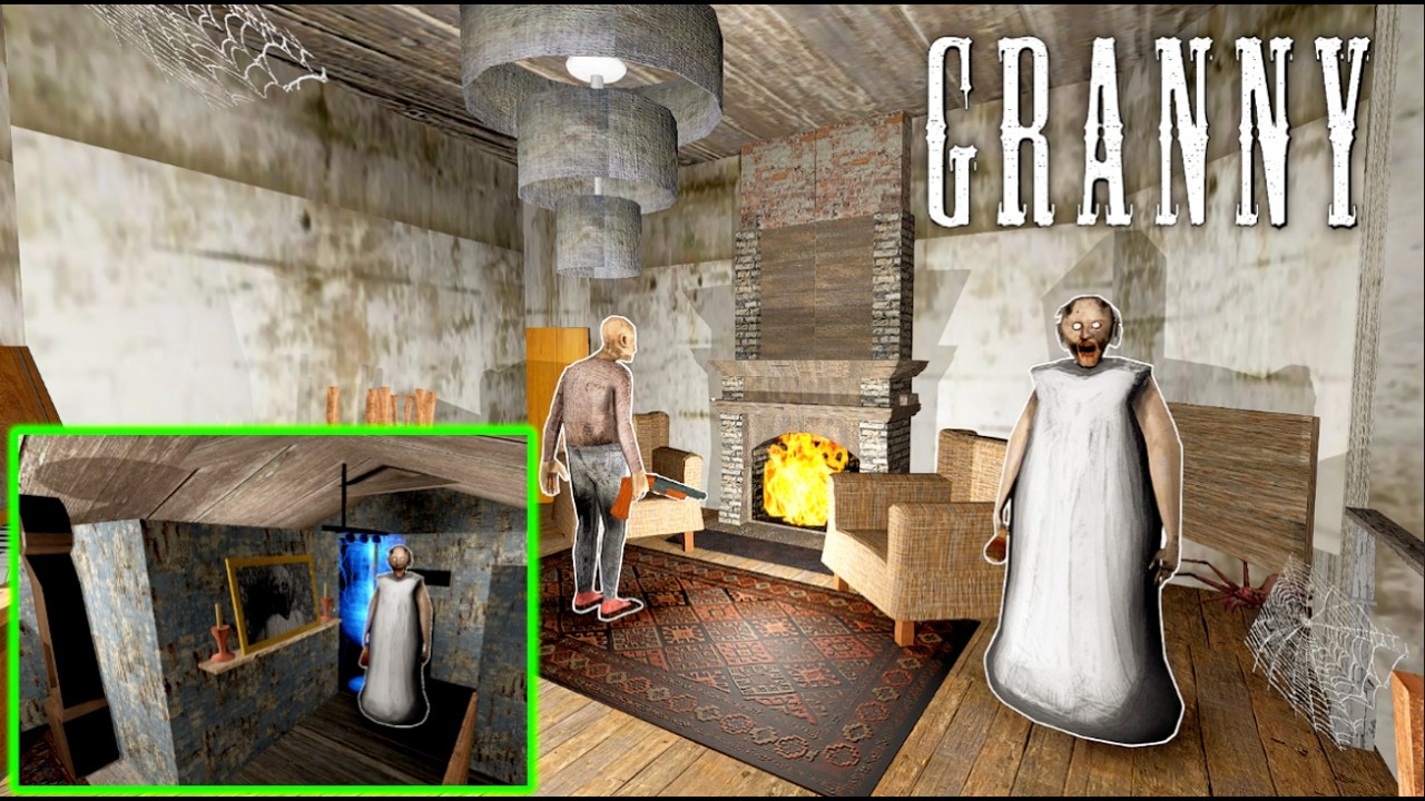 Granny Recaptured (PC) - The New Updated Spider Attic Floor & Living ...