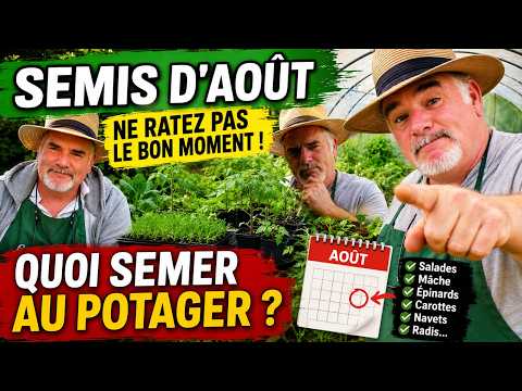 Début août : 12 légumes à semer maintenant pour récolter jusqu'en hiver !