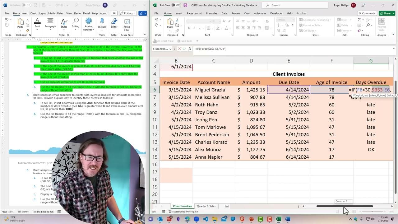 CIS Assignment Demo - Analyzing Data with Excel - YouTube