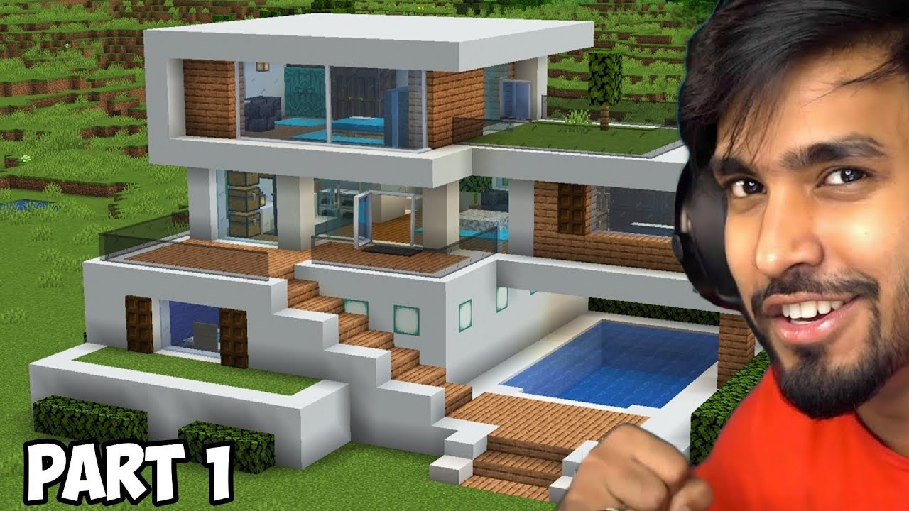 MINECRAFT || BUILD MODERN HOUSE 🏠 || Techno Gamers || Mrbeast Gamer ...