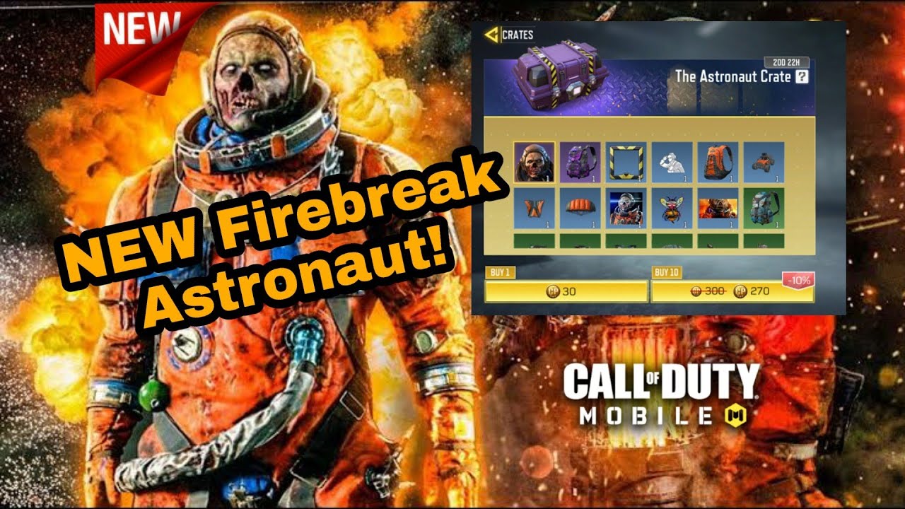 *NEW* Firebreak Astronaut Crate Opening! - COD Mobile - YouTube