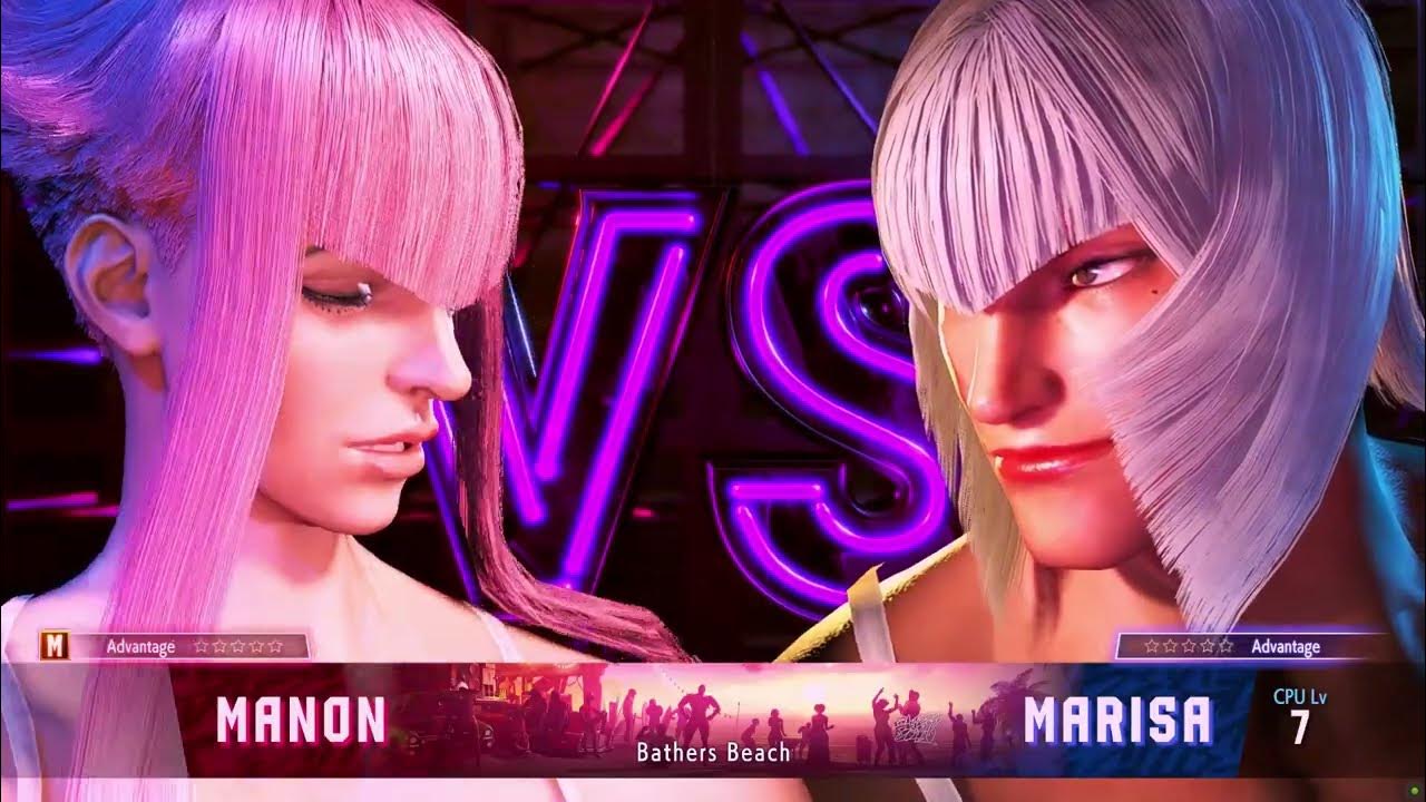 STREET FIGHTER 6 - Manon VS Marisa + Bikini Mod - YouTube