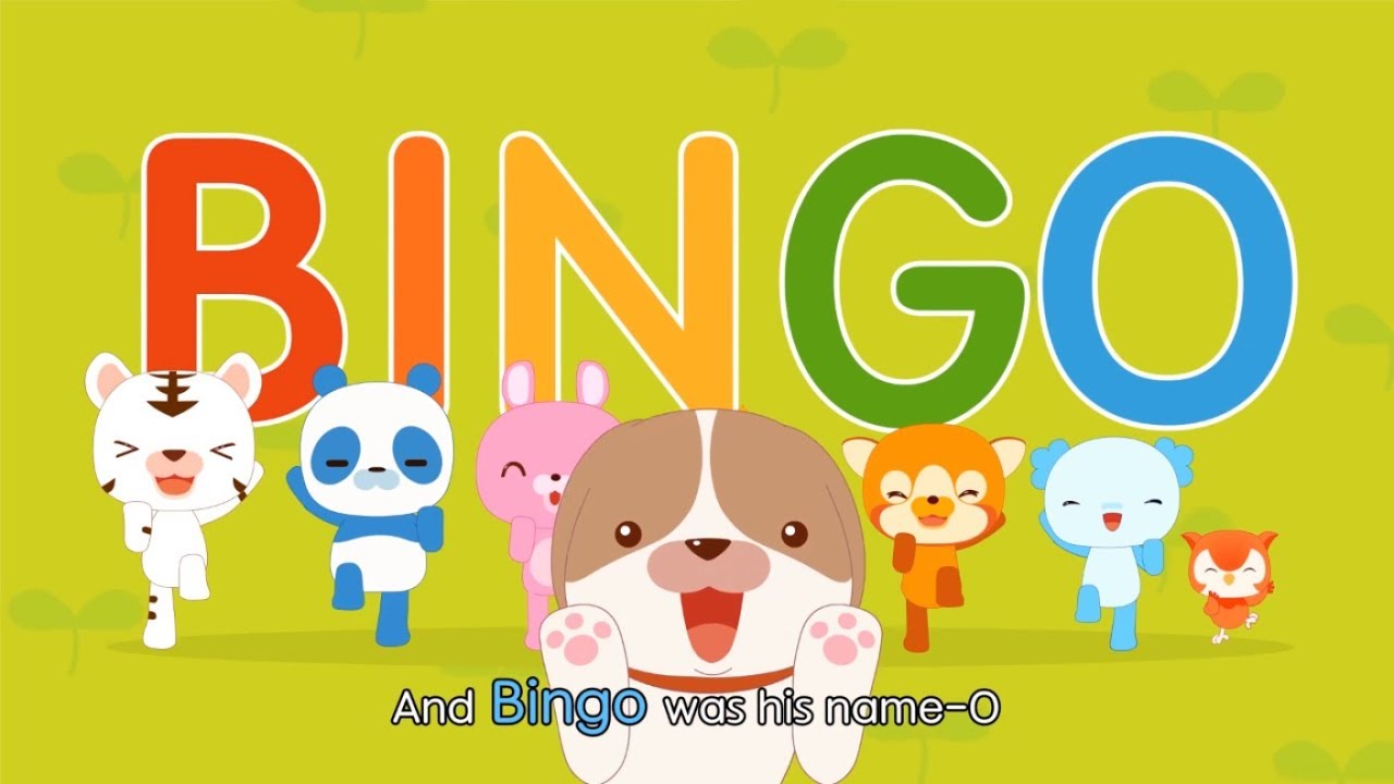 BINGO - Simple Songs&Rhymes For Children - Baeko! - BINGO Song Dog ...