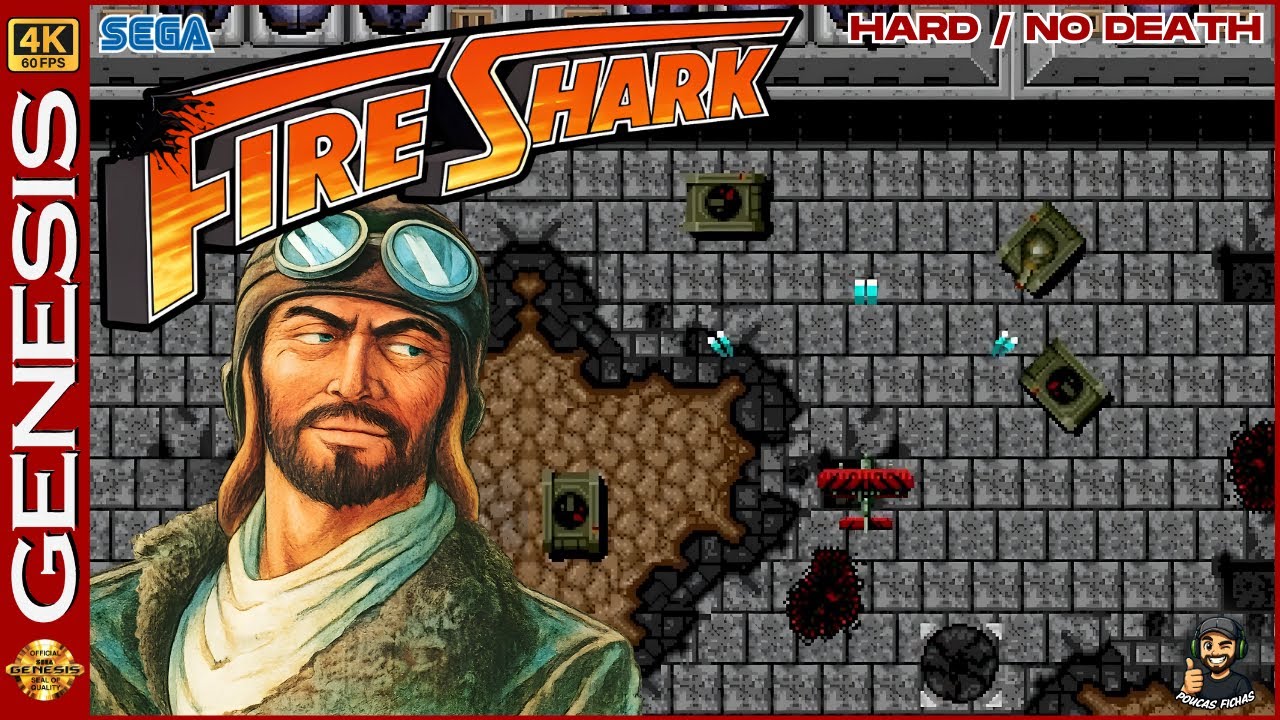 FIRE SHARK ( SEGA GENESIS / MEGA DRIVE / 1990 ) HARD GAMEPLAY / NO ...