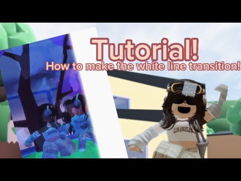 How to do the white line transition - YouTube